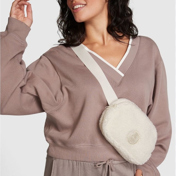 PINK Victoria's Secret | Bags | Victorias Secret Pink Shearling Fuzzy ...